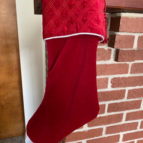 Harvey Lewis | Holiday | Letter A Initial Monogram Red Velvet Christmas ...